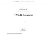 Dom Selection Cheatsheet