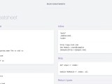 Rdoc Cheatsheet