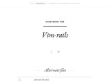 Vim Rails Cheatsheet