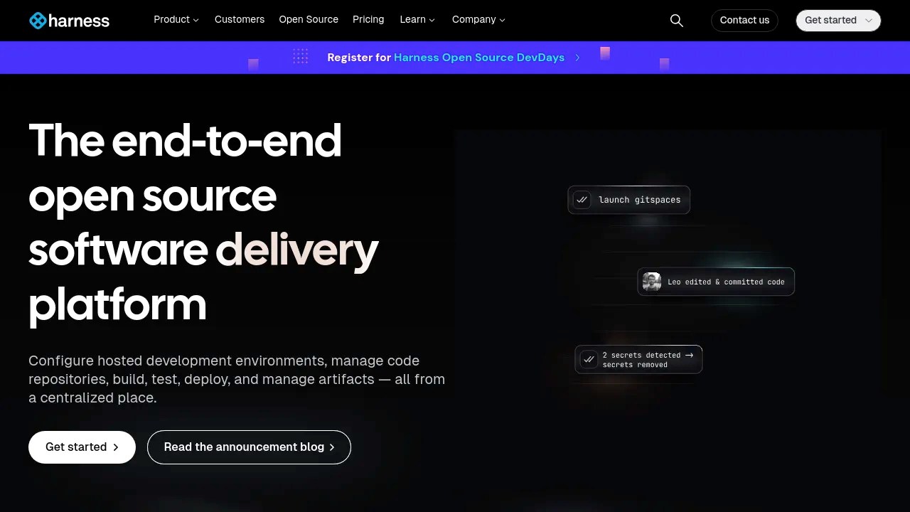 Harness Open Source Alternative To Github Github Actions And Red Hat