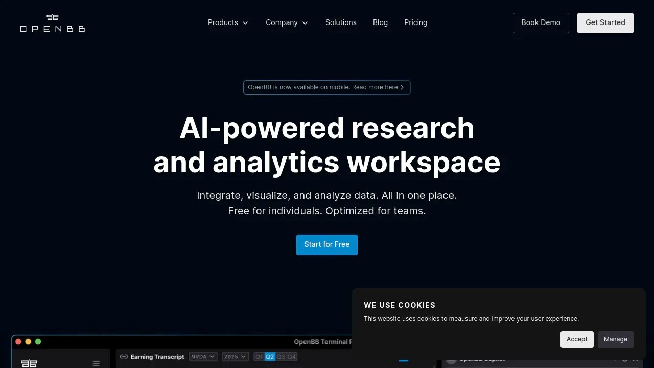 Openbb Open Source Alternative To Power Bi Tableau And Bloomberg