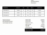 Web Design Development Invoice Templates Excel Word Pdf