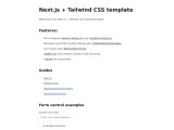 Nextjs Tailwindcss Template Starter Index