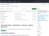 Nlp Cheat Sheet Python Starter Index