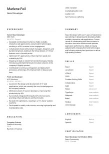 React Developer Resume Example Tips Writing Guide - Nature Art Collection - Ultra HD Quality