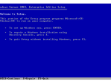 Install Windows Server 2003 Assignment Point