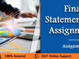 Financial Statement Analysis Assignment Help By Expert