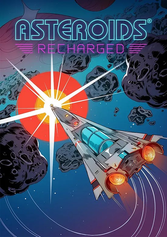 Asteroids Recharged Official Atari Action Video Game Atari