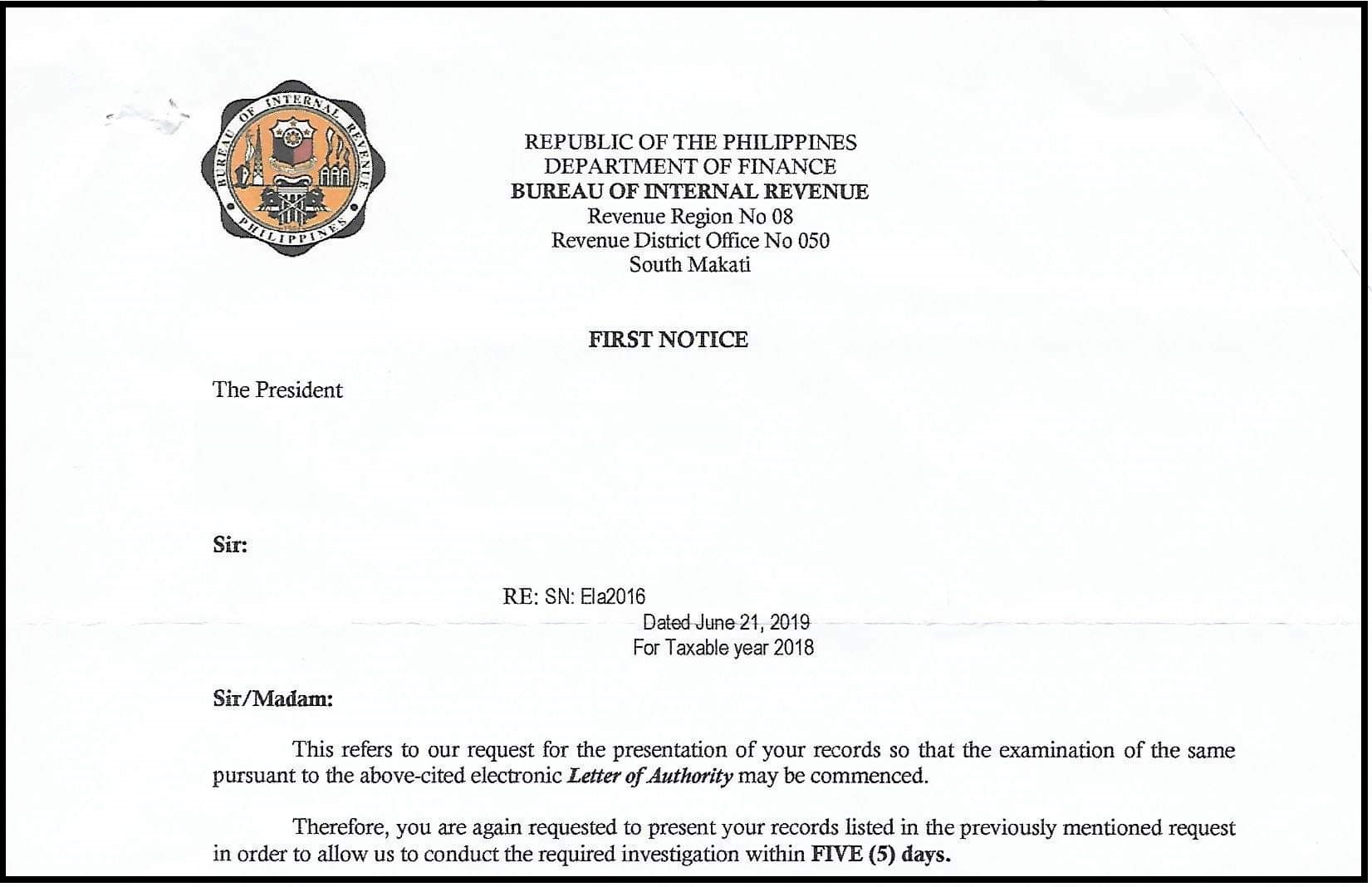 BIR TAX Audit Due Process and Procedures