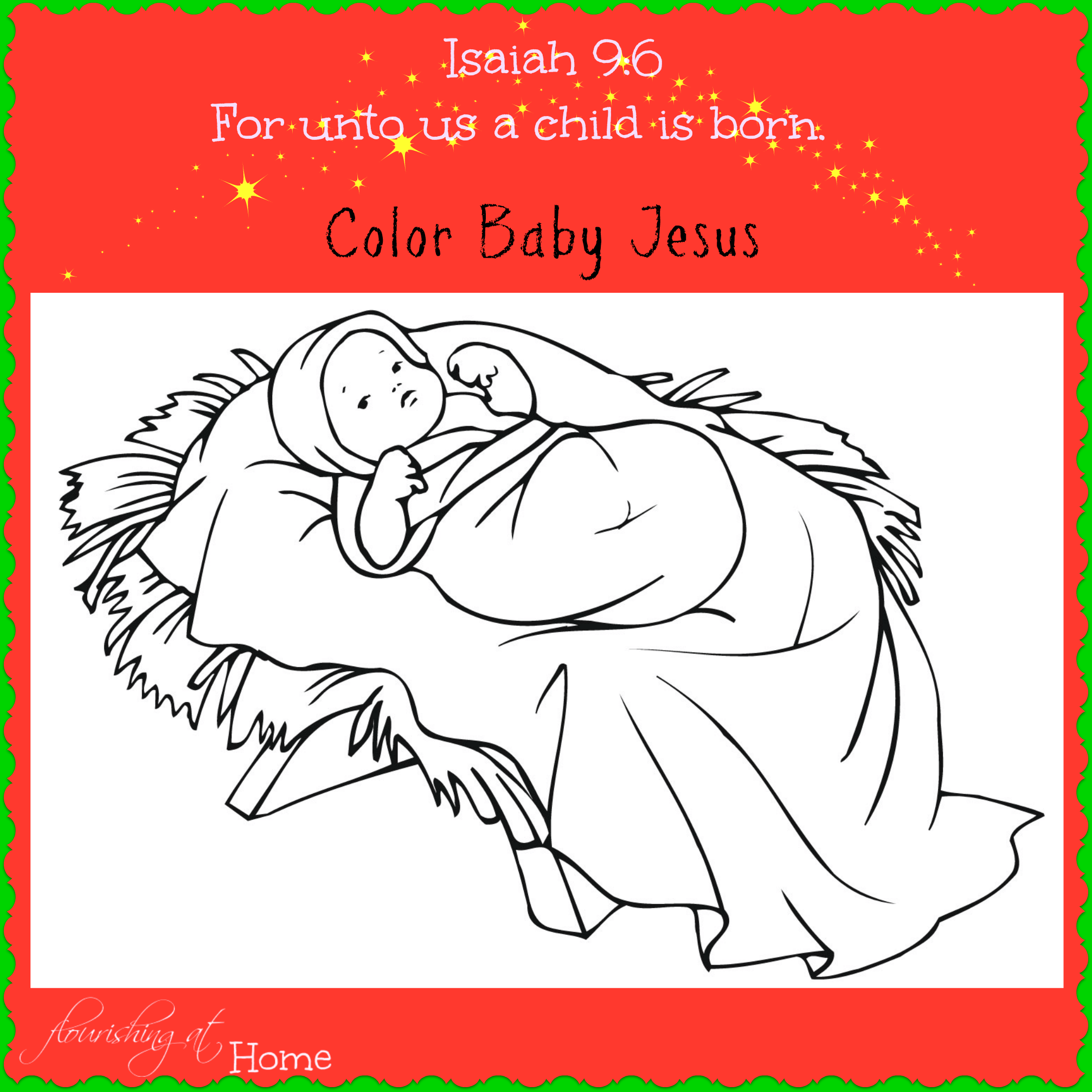 The Birth of Jesus Christ - 25 Days of Christmas Printable for Pre-K ...