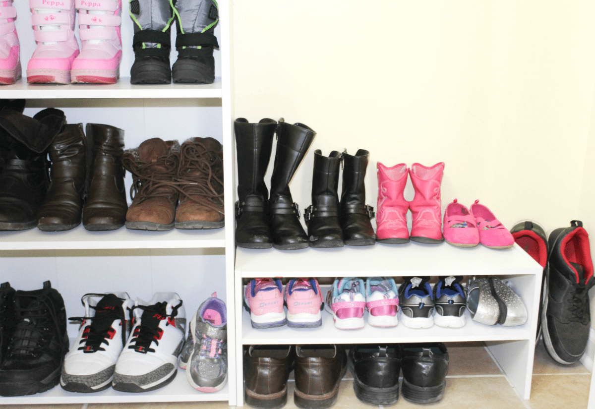 Taming Shoe Clutter - A Simple Shoe Organizing Solution – At Home With Zan