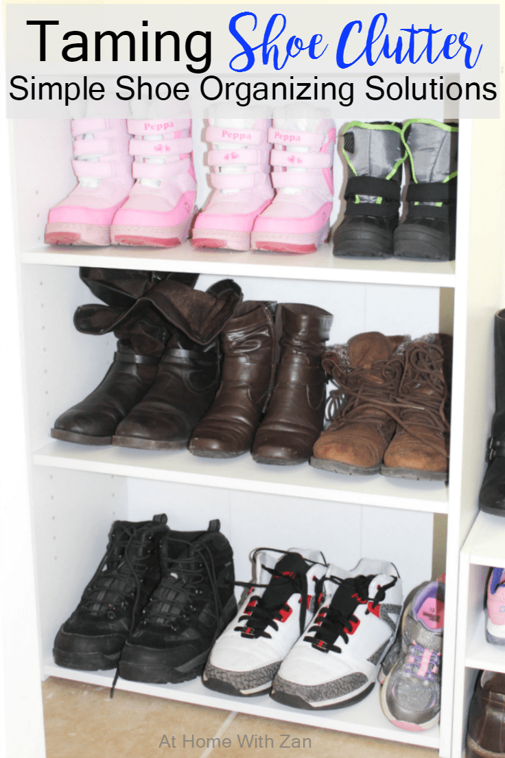 Taming Shoe Clutter - A Simple Shoe Organizing Solution – At Home With Zan