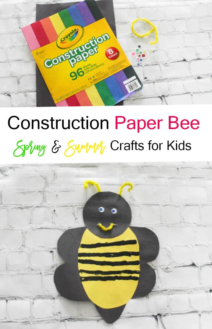 Paper Bee Craft for Kids – At Home With Zan
