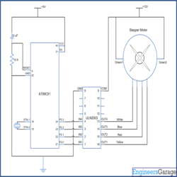Circuit Diagram Of Stepper Motor Interfacing With 8051 - Circuit Diagram
