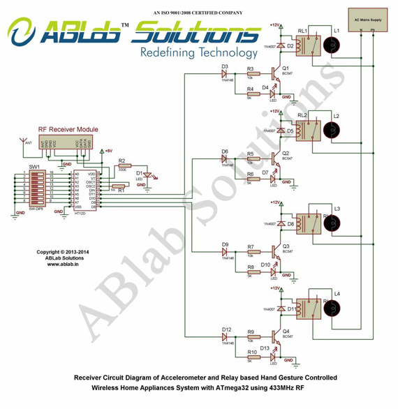 Cell Phone Controlled Home Appliances Circuit Diagram Without Microcontroller - Circuit Diagram