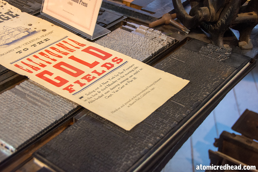The International Printing Museum | Atomic Redhead
