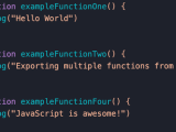 How To Export Multiple Functions In Javascript Atomized Objects