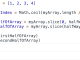 How To Split An Array Into Two In Javascript Split In Half Atomized