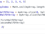 How To Split An Array Into Two In Javascript Split In Half Atomized