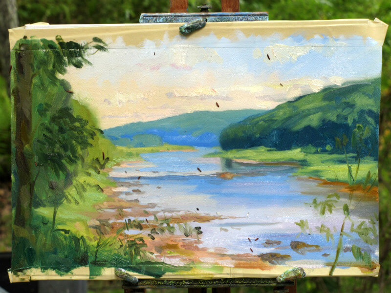 Attentive Equations - A Practical: Beginning a Painting using Rabatment