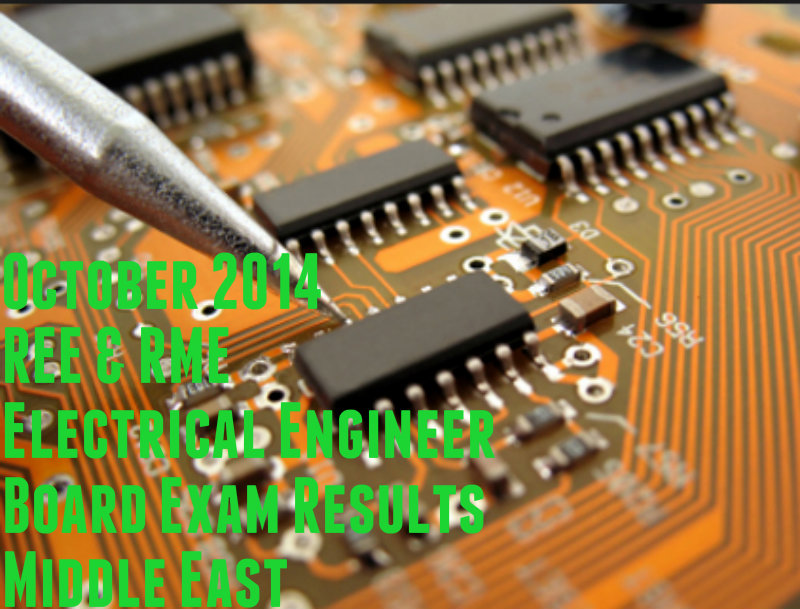 Congratulations! October 2014 REE & RME on Electrical Engineer Board ...