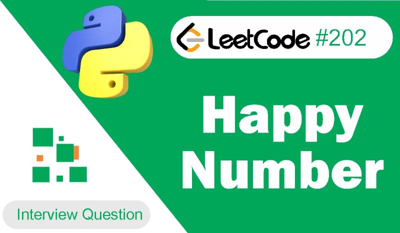 Leetcode 202 Happy Number Python - Beautiful Geometric Background - Retina