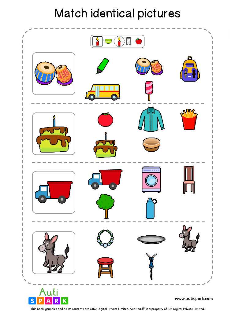 Match The Photos #01 – Free Matching Worksheet - AutiSpark