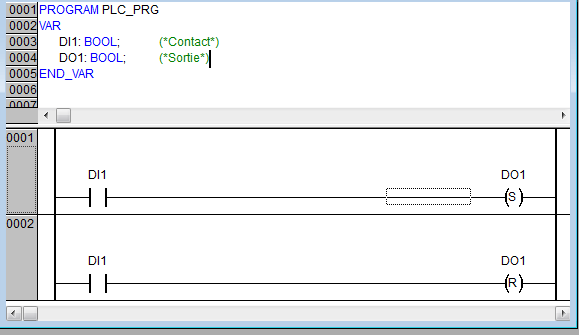 Tutoriel ladder set et reset (part2):La mémoire des ampoules