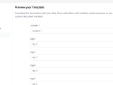 Template Preview Automated Docs