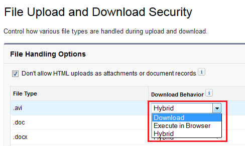 File Upload and Download Security Settings - Automation Champion