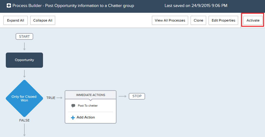 Getting Started With Process Builder Part 44 Deploy Processes 4657