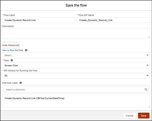Configure A Record Link Dynamically In Flow Automation Champion