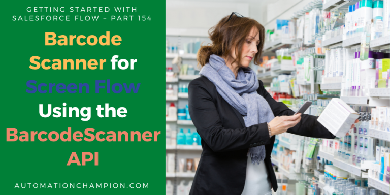 Barcode Scanner for Screen Flow Using the BarcodeScanner API ...