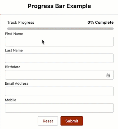 Create a Form with a Progress Bar in Lightning Web Component - Automation Champion