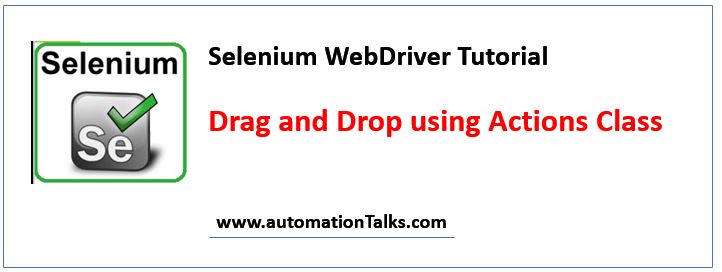 How To Perform Drag Drop Operation Using Selenium Webdriver 2590