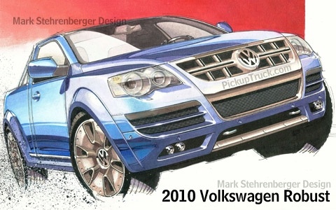 Volkswagen Robust Pick-Up Rendering (first design pictures) | It’s your ...