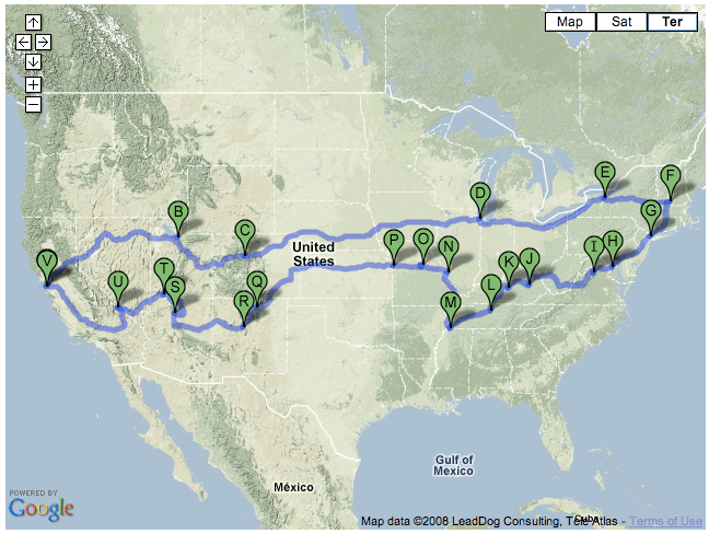 The Route | A Van-ture across America