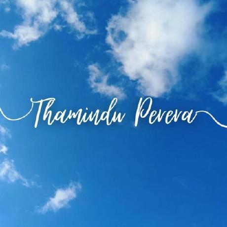 Thamindu314 Thamindu Perera Github