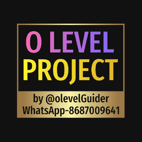 Olevelproject O Level Project Github