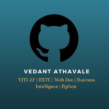 Vedant Milind Vedant Athavale Github