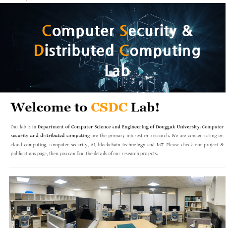 Dongguk University Computer Security And Distributed Computing Lab