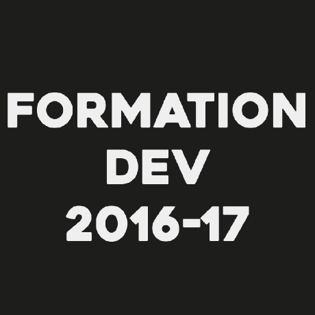 Formation Dev 2016 17 Github