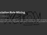 Association Rule Mining