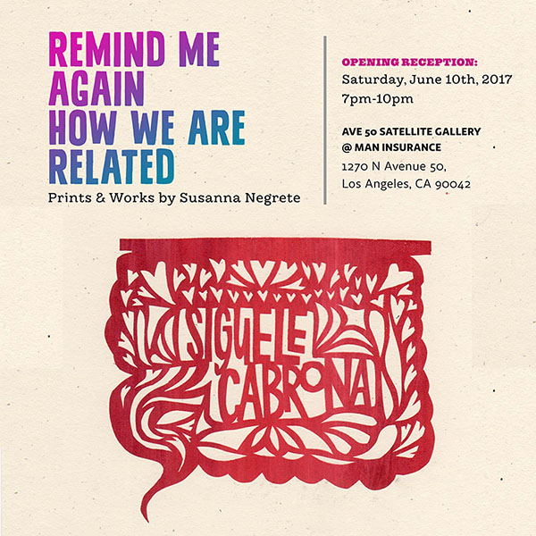 Remind Me Again How We Are Related | Avenue 50 Studio