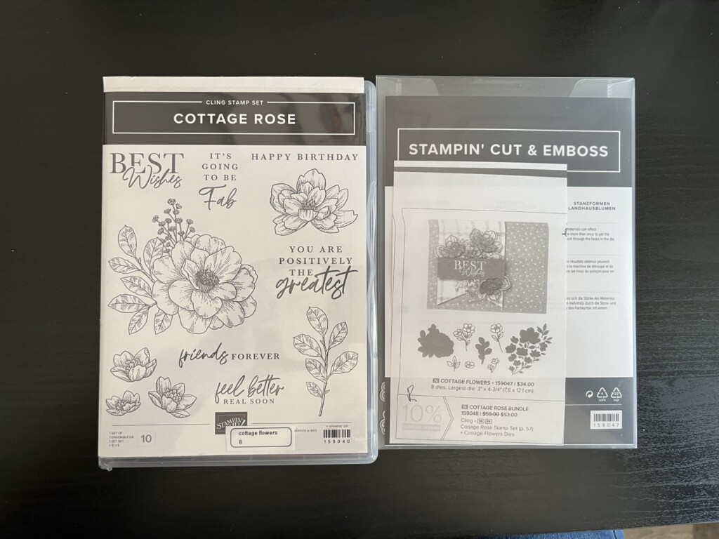 Cottage Rose Stamp Set / Cottage Flowers Dies Bundle - Avery's Owlery