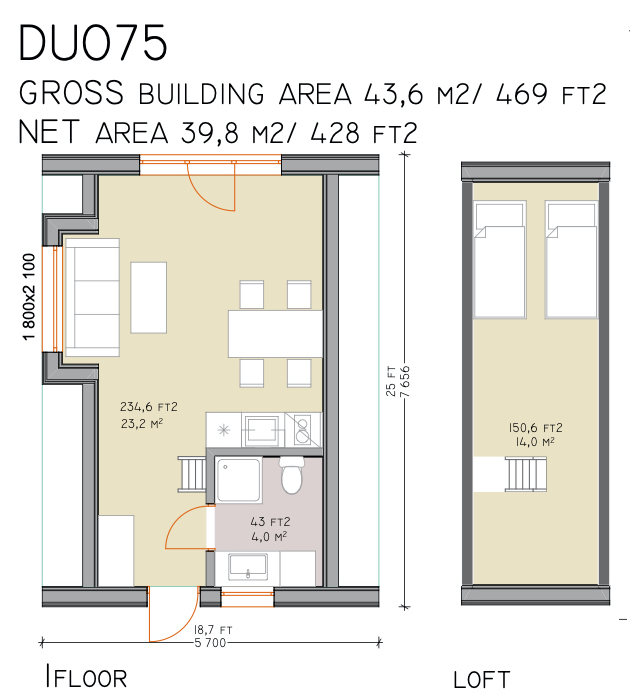 DUO 75 - AVRAME Kit Homes