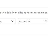 Conditional Fields Geodirectory