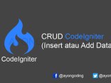 Insert Atau Add Data Pada Codeigniter Ayo Ngoding