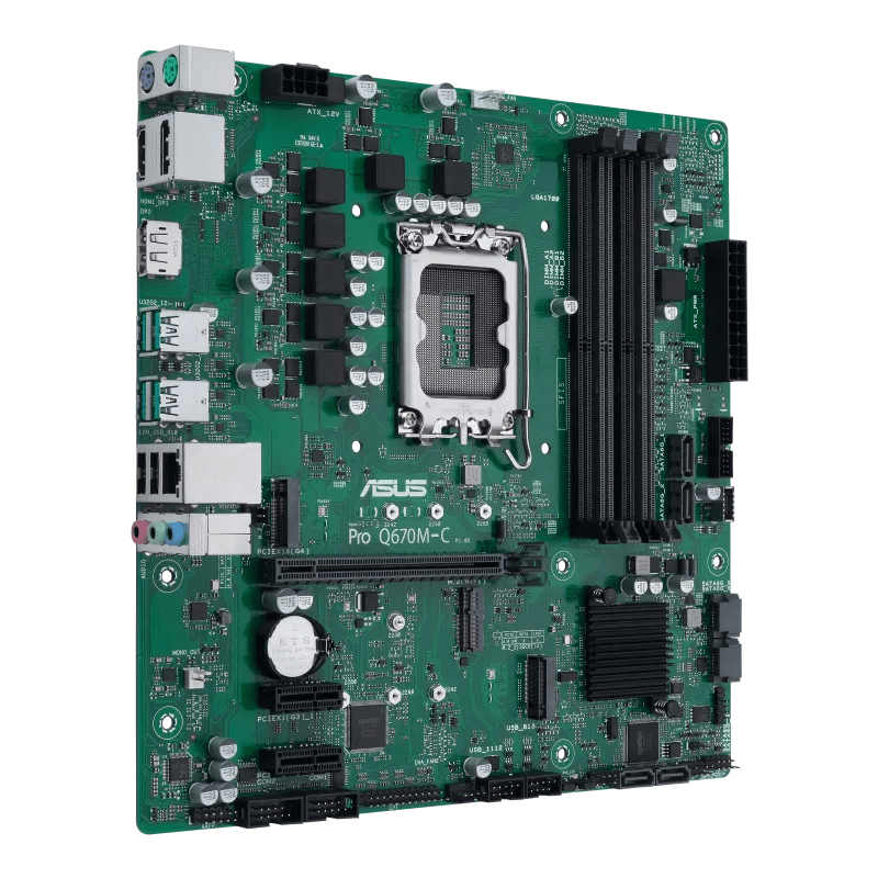 Asus PRO Q670M-C-CSM Desktop Motherboard Q670 Chipset LGA1700 HDMI/DP ...