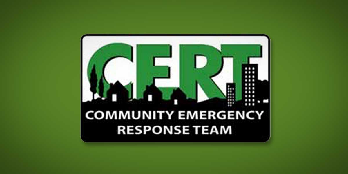 Free Community Emergency Response Team Cert Program Starts July 10